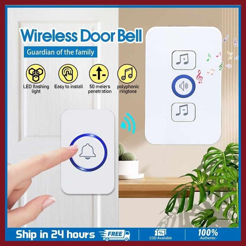 Intelligentr%small$Z)LED}VQ)wireless}pg)doorbell}JG)waterproof}BF)300M ...