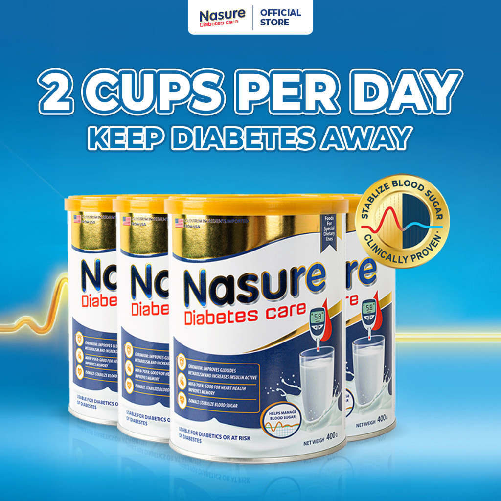 NASURE Original Diabetic Milk Powder Diabetes Supplement | Shopee ...