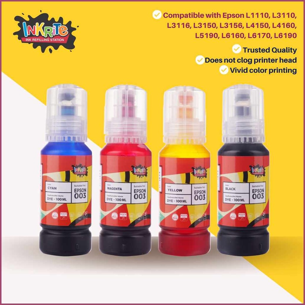 Inkrite-e-Ink-Rfor-sEpson-XZ[003,Xs[Epson,TX[L1110,Tu[L1210,yZ[L1250 ...