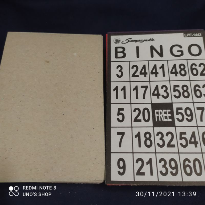 50pcs. bingo Card/ 50pcs. bingo card | Shopee Philippines