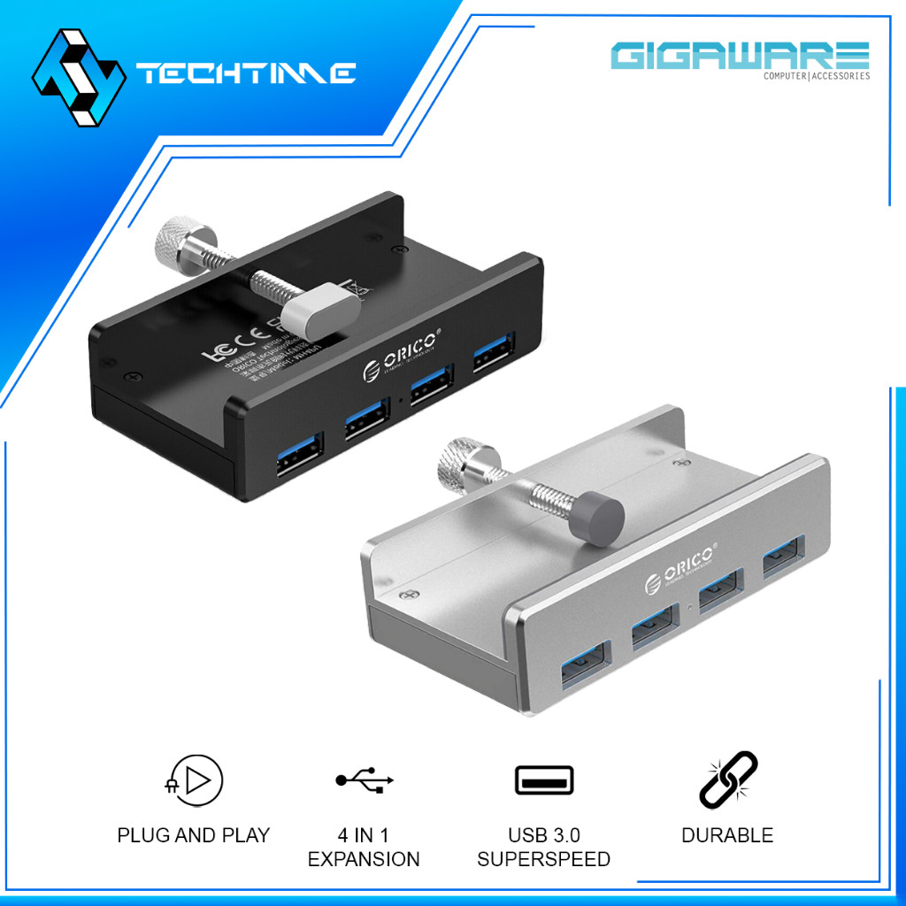 Gigaware Orico MH4PU 4 Port USB 3.0 Hub Desktop ClipType Hub with ...