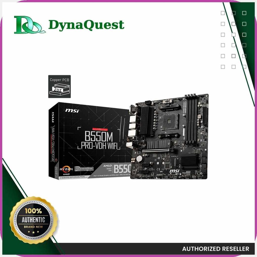 MSI B550M PRO VDH WIFI AM4 Motherboard | Shopee Philippines