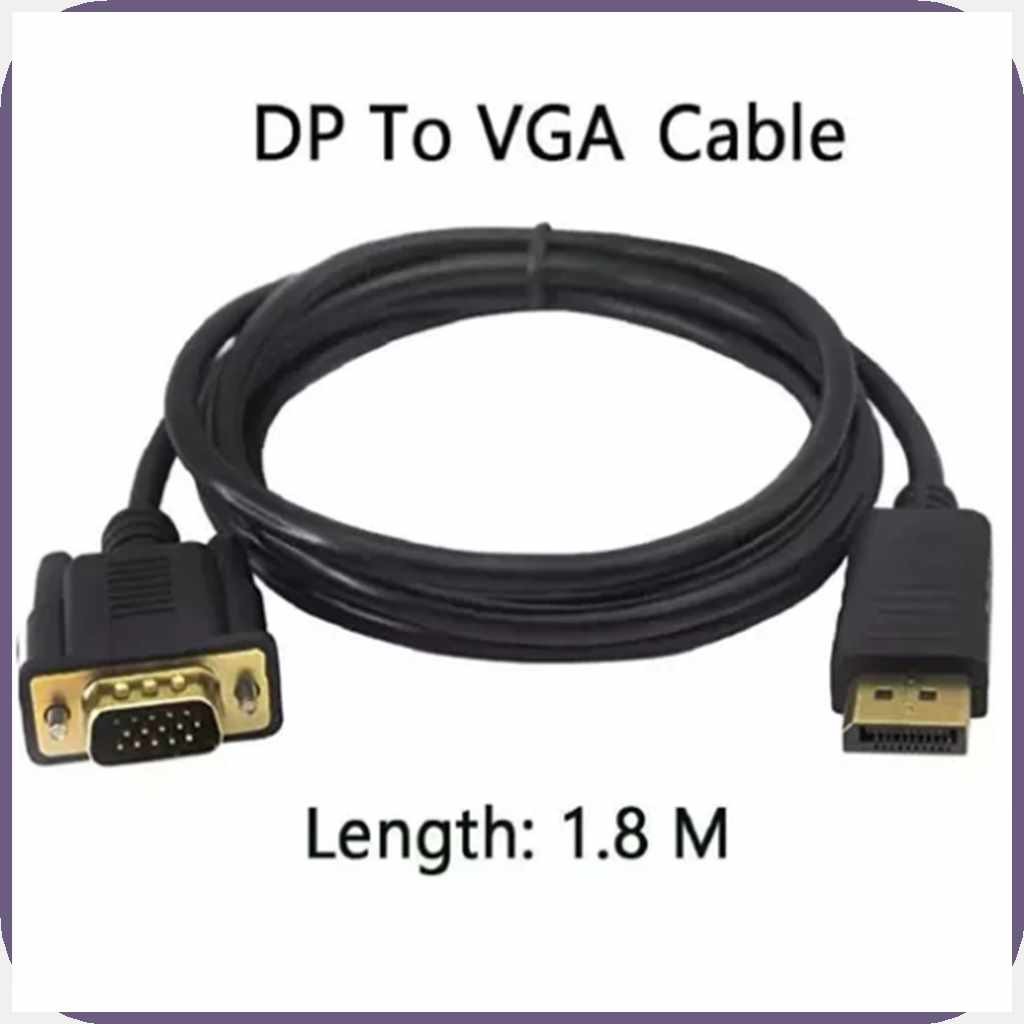 Displayport{s(DP)-anto-kBVGA-lSCable-UMMale-fUto-mYMale-KYAdapter 1080P ...