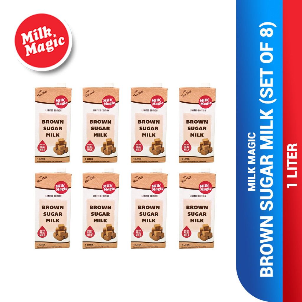 Milk Magic - Brown Sugar Milk 1 Liter (Set of 8) - Expiry Date: March ...