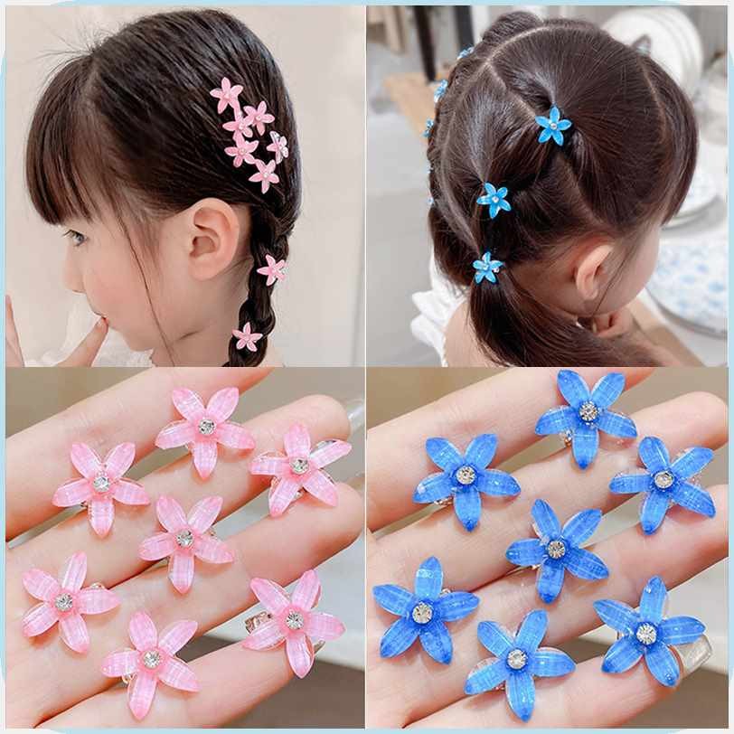 Rich!E:10pcs/Set(gv|Tiny|Dk(Flower}Ji)Hairpins}Cz)for}GH)Adorable}s ...