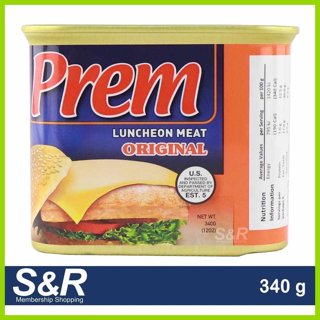Prem!rK#Luncheon}G>Meat)I?Original*g?340g | Shopee Philippines