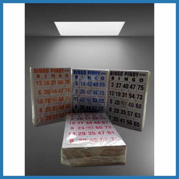 bingo cards BINGO PINOY 100pcs / 50PCS playing cards hard paper heavy ...