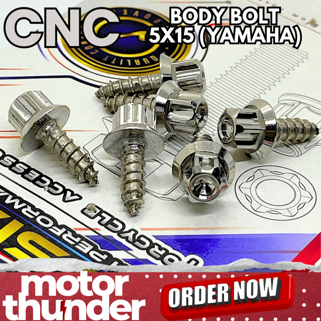 SC SIAM BODY BOLT CNC TYPE 5*15MM ( 1 PC ONLY ) | Shopee Philippines