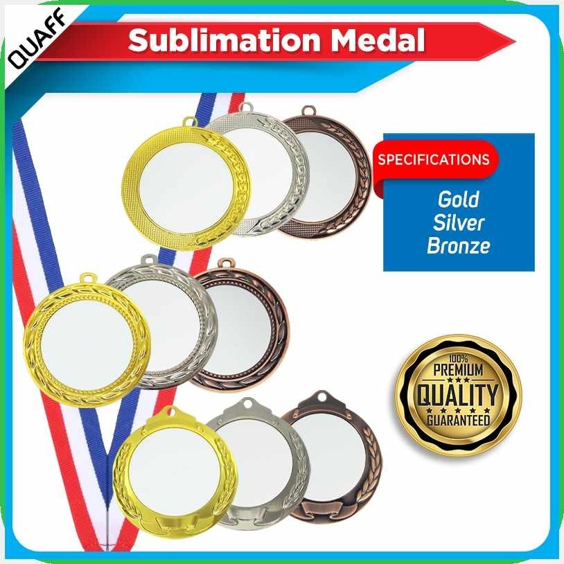 SUBLIMATION PRINTABLE MEDAL GOLD / SILVER / BRONZE (Consumables Only ...