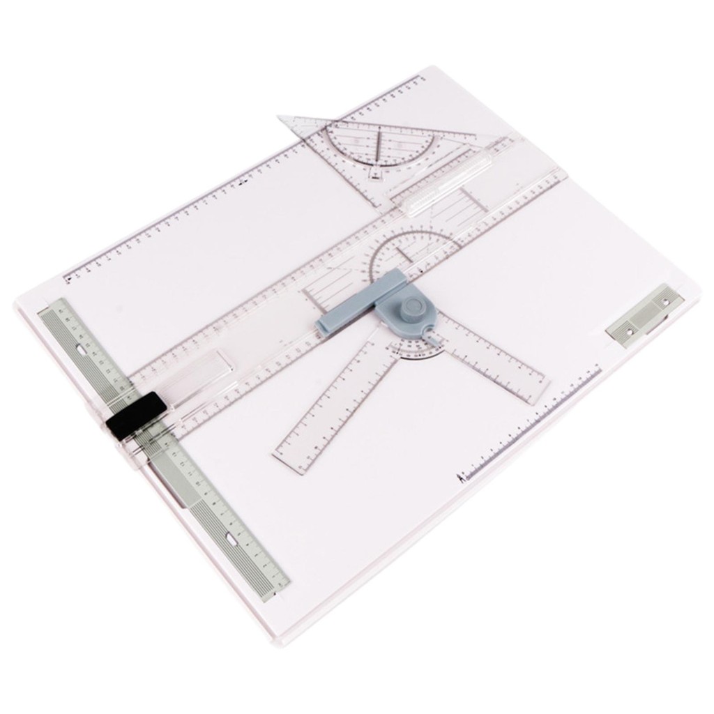 [PH94] a3 Drawing Board Sliding Ruler Adjustable Angle Lightweight Tool ...