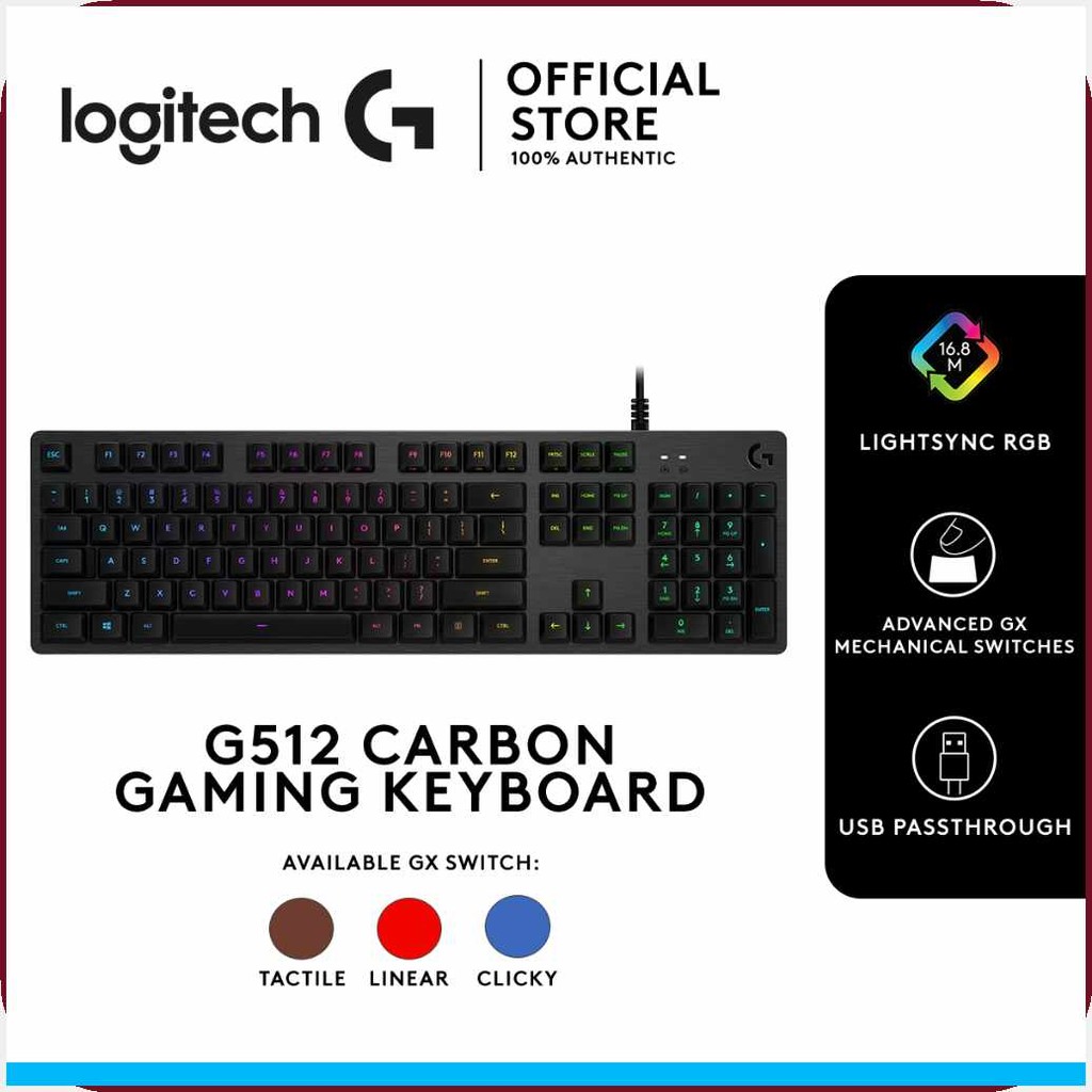Logitech^ml?Gaming`rk]Keyboard|u=G512)qQ>Carbon)Mq>Lightsync)uH>RGB)my ...