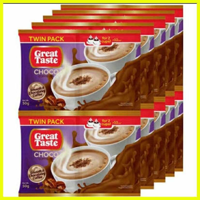 Great Taste Choco Coffee Mix Twin Pack ( 10s x 50g ) | Shopee Philippines