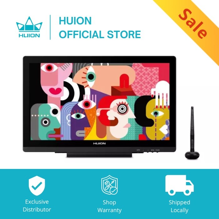 SALE Huion GS-1901 With Stand Drawing Monitor 8192 Pressure Levels 120% ...