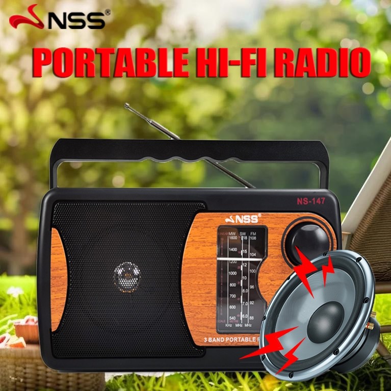 NSS Portable Radio FM/MW/SW BAND Multimedia Speaker System Radio ...