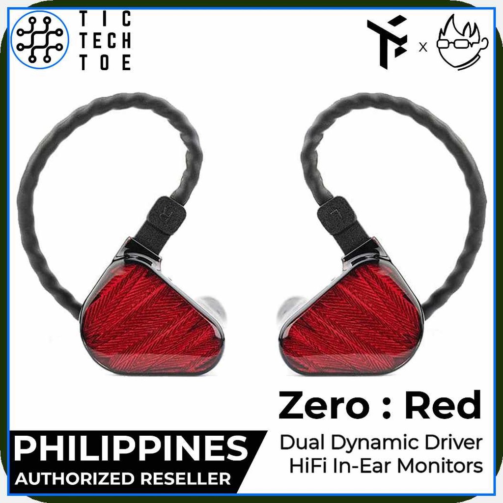 Truthear X Crinacle Zero : RED Dual Dynamic Driver IEM Detachable Cable ...