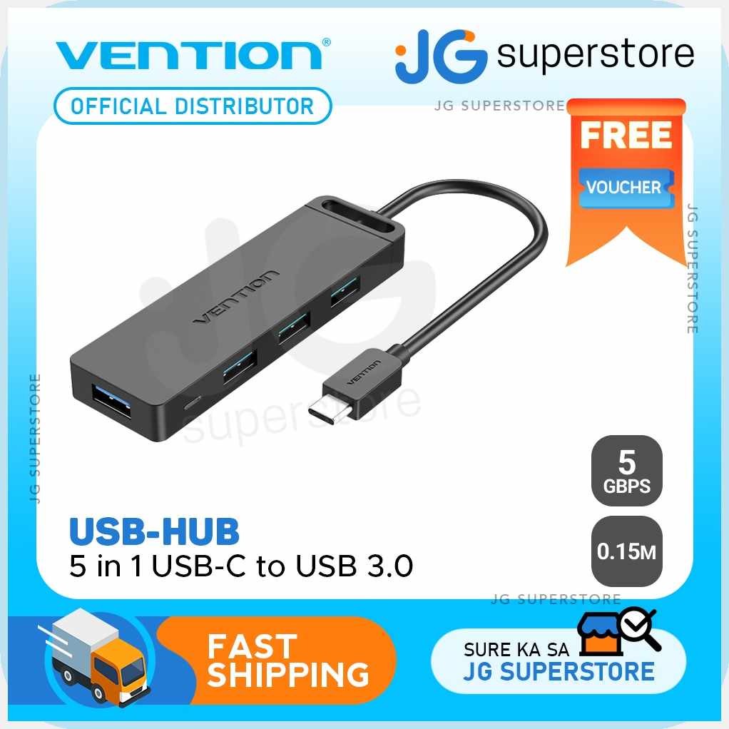 Vention{XB5/L`in[B,1!m,USB-C!fs,Hub!Nf,4-Port!ei,USBZb-3.0 Docking ...