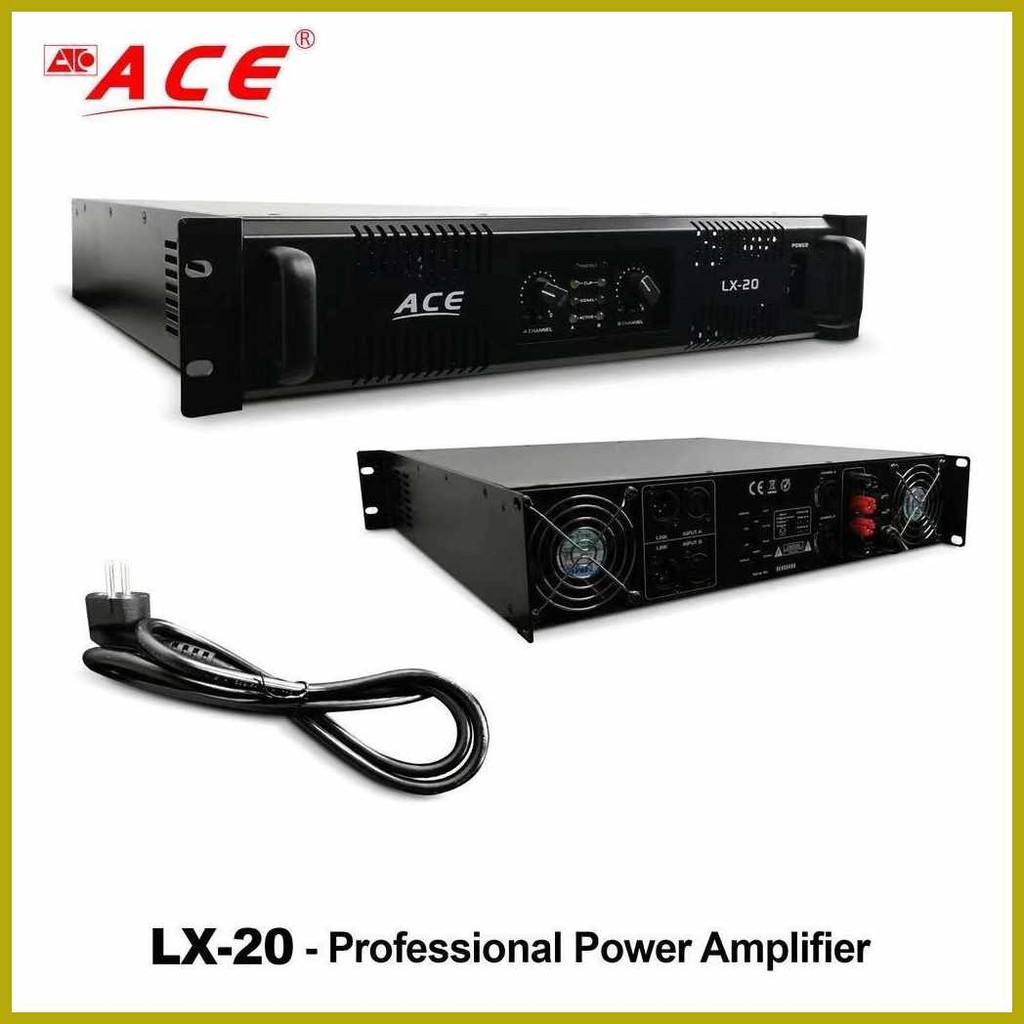 ACE LX-20/LX-10 / CA5 Power Amplifier (FREE 16GB FLASK DRIVE) | Shopee ...