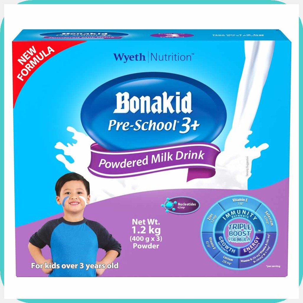 BONAKID PRE-SCHOOL 3+ PRE-SCHOOL 3+ Stage 4 Powdered Milk Drink for ...