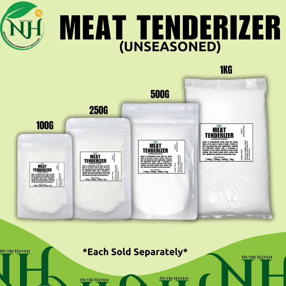 NutriHaven MEAT TENDERIZER POWDER FOOD GRADE 100g, 250g, 500g, 1kg ...