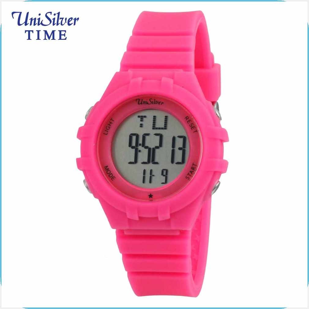UniSilver TIME Men's Pink Digital Rubber Watch KW4405-1005 | Shopee ...