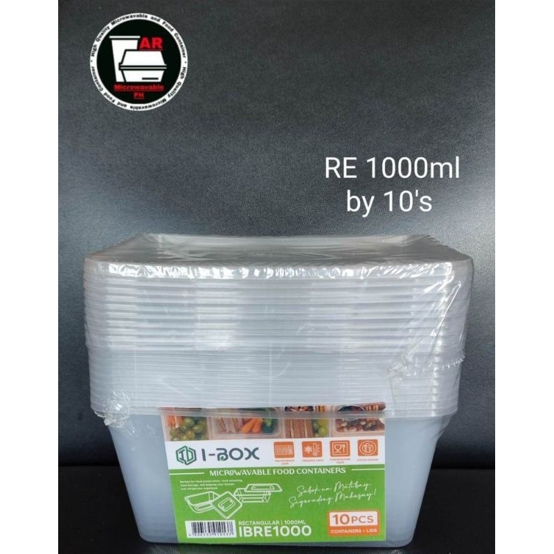 Microwavable plastic container, microwavable food container/RE1000 ...