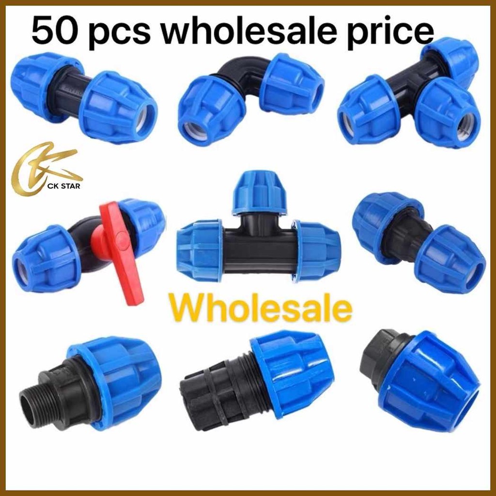 WHOLESALE+sy@per-cB_50[ys,pcs!Bg,PE!p+Compression u+s+Z+Fittings 1/2 3/ ...