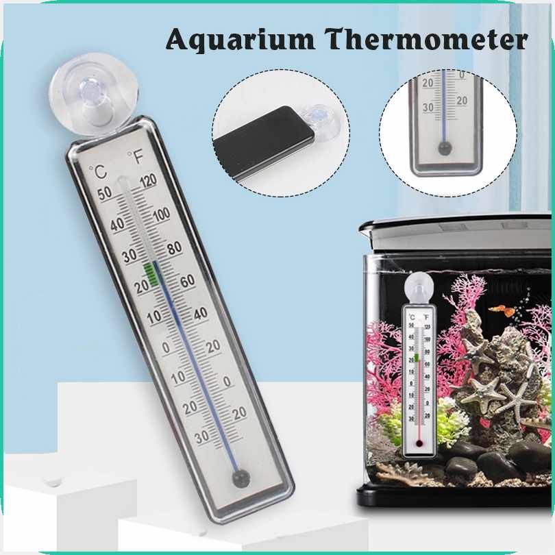 Aquarium Floating Thermometer Home Vertical Submersible Fish Tank ...