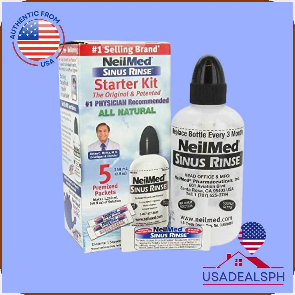 Neilmed}YL=Sinus!q^Rinse~JL?Starter*ju?Kit+xu@(5+uy@packets) | Shopee ...