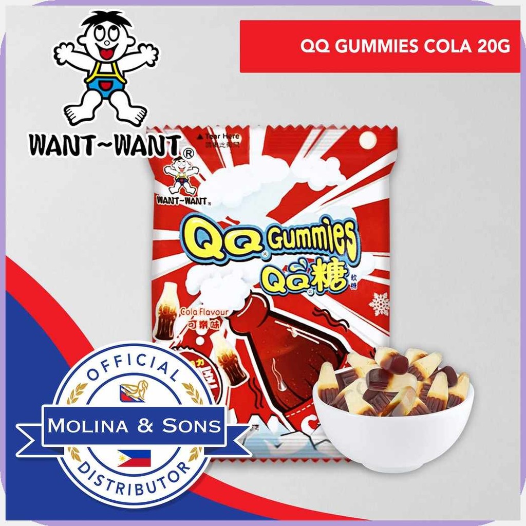 Want Want QQ Gummies Cola 20g | Shopee Philippines