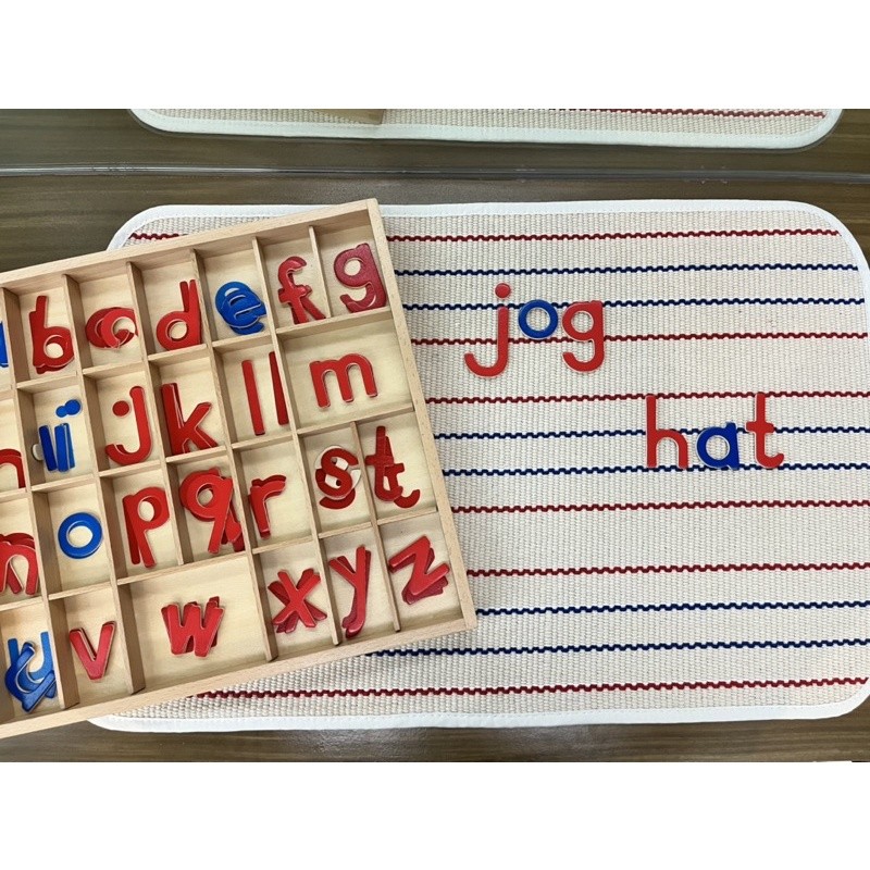 educrateph Movable alphabet w large rug / montessori educational abc ...