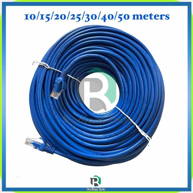 10M 15M 20M 25M 30M 40M 50M CAT5E Lan Cable Ethernet Internet Cable UTP ...