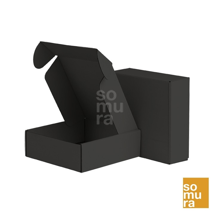 Plain Black Colored Box Carton Corrugated Box Gift Box Carton Box ...