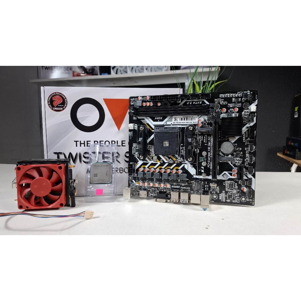 BUNDLE AMD RYZEN 5 3400G 3.7GHZ MOTHERBOARD PROCESSOR HSF | Shopee ...