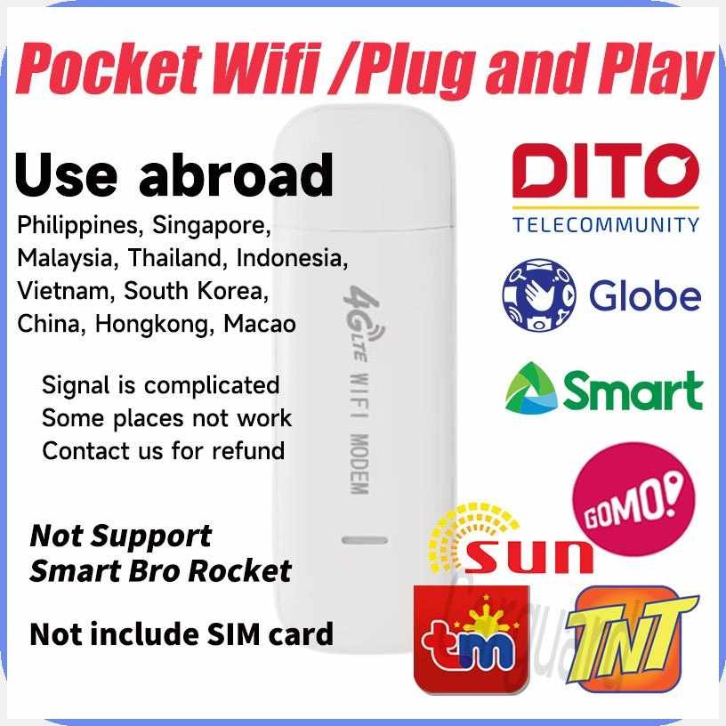 4G USB Pocket Wifi Openline fit for Globe Smart DITO Gomo Sim Card ...