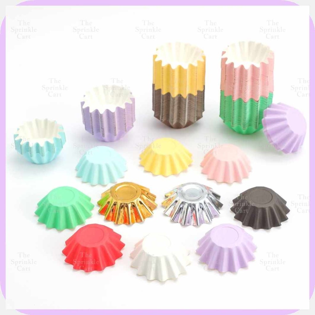 50pcs!Fo#Cupcake'N^Ensaymada)a}Mamon>T}Mochi>P}Liner>r}Pastel>E}Color ...
