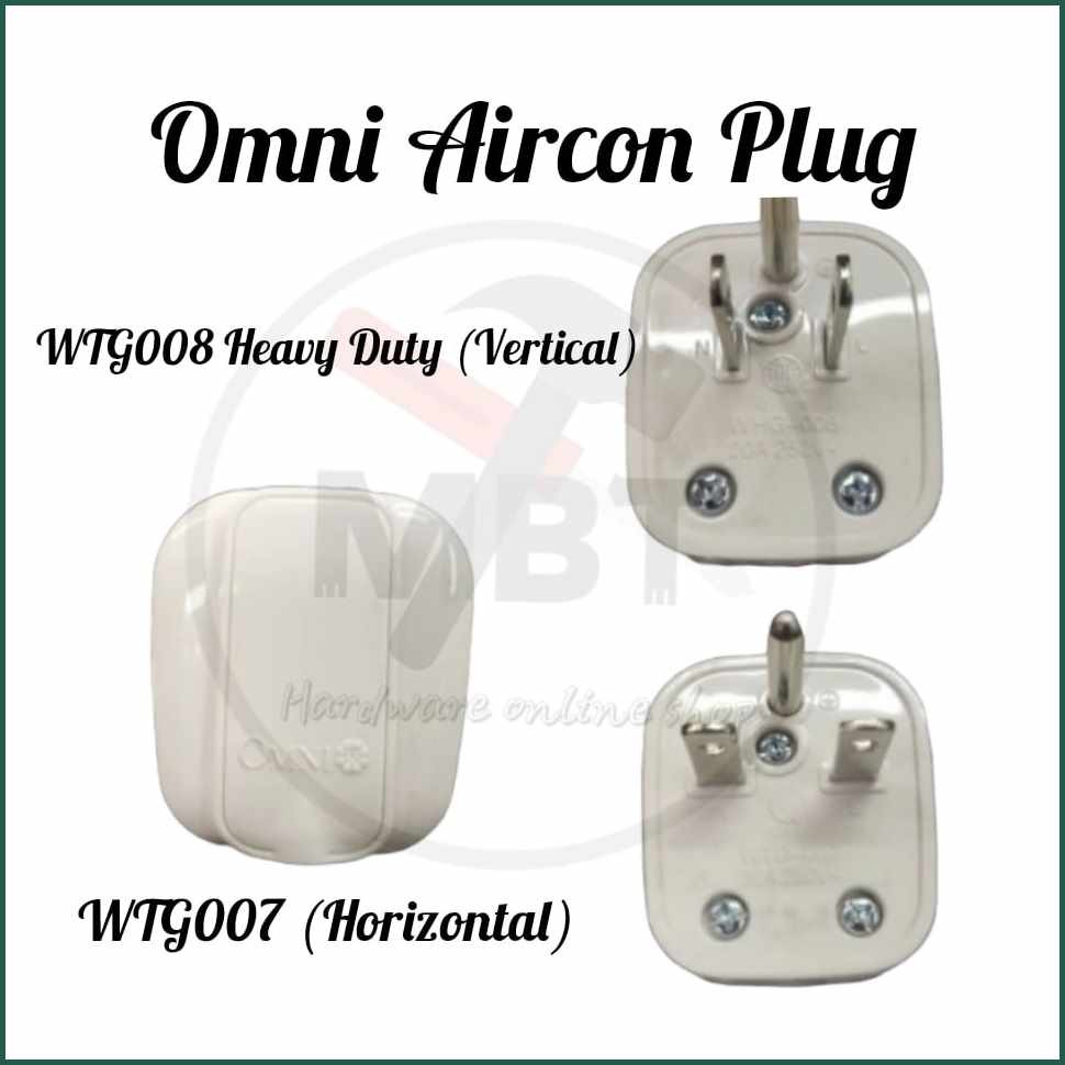 Omni Aircon Plug Tandem Ground Plug 20A 250V WTG007 (Horizontal) Or ...