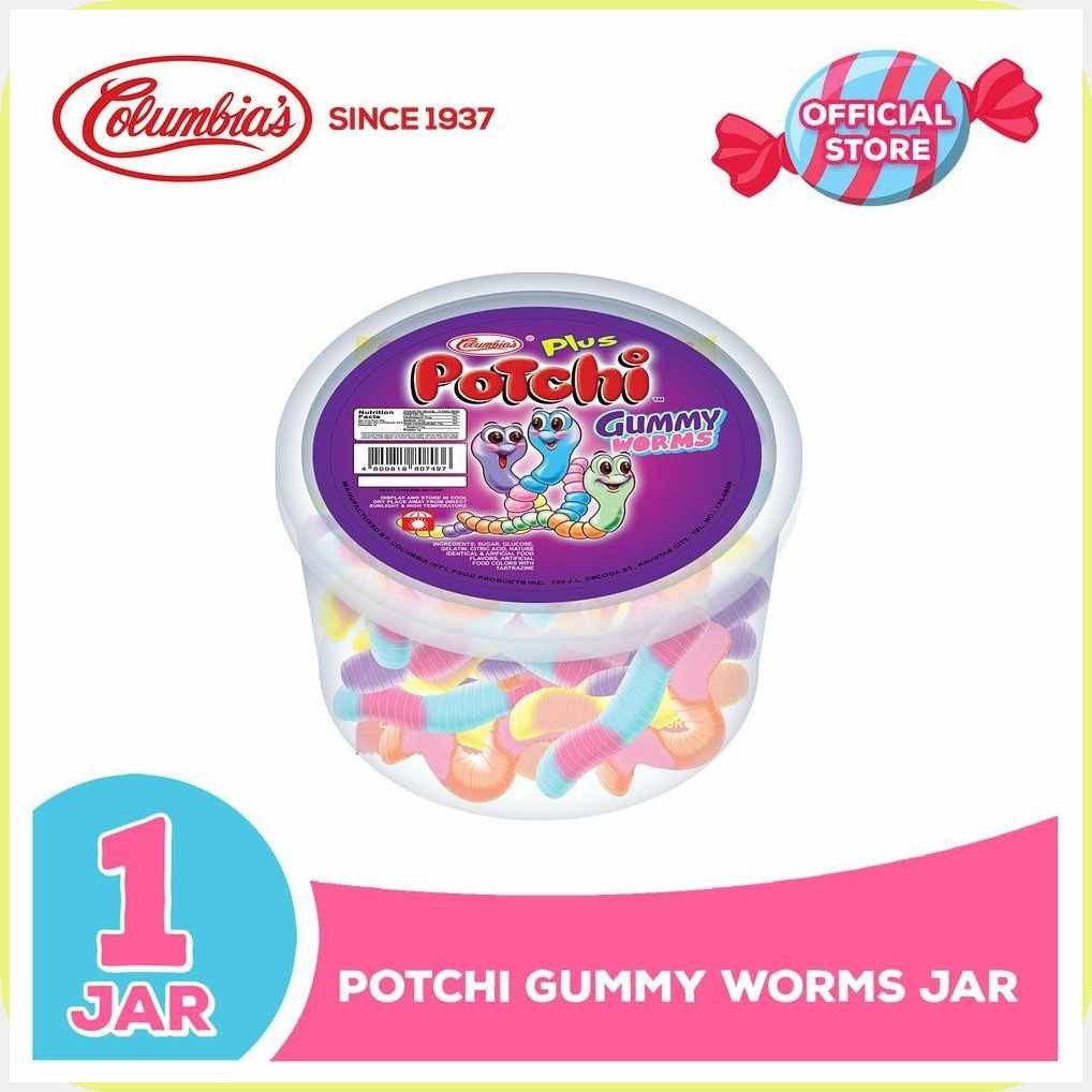 Columbia(Ja;Candies:`w@xB@nH@kB@Dz@mg@LN Potchi Gummy Worms Candy Jar ...