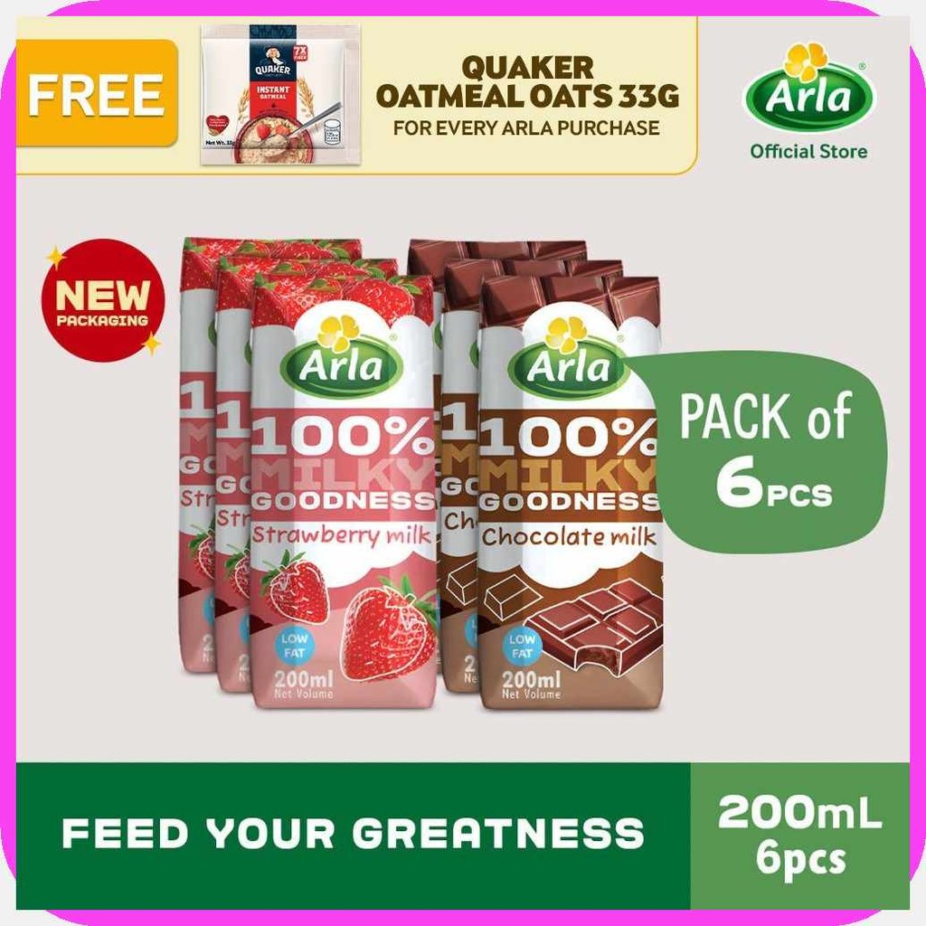 Arla$z+Chocolate(sE|Feand=rF|Strawberry=n|Milk=i|200ml=T|6-Pack ...