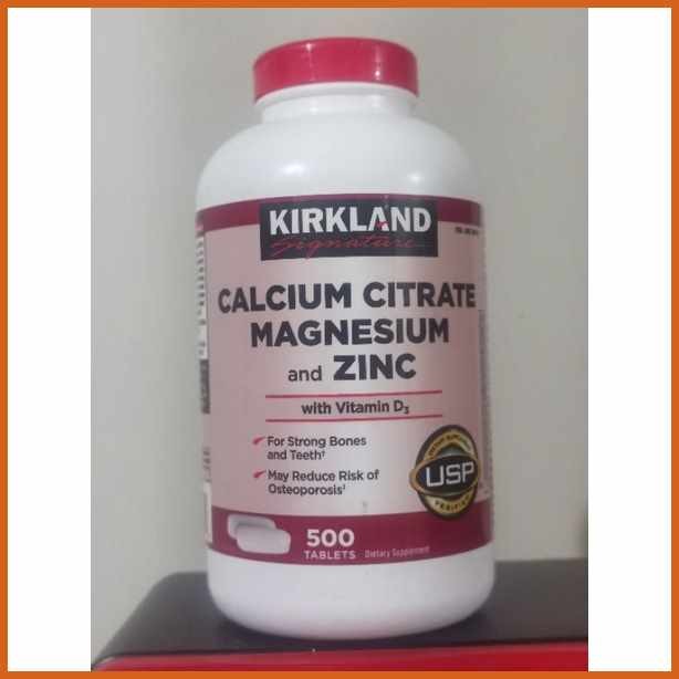 Kirkland#X:Calcium'O>Citrate/X$Magnesium^o$Zinc^o$vitamin^Z$D3^YP$Bone ...