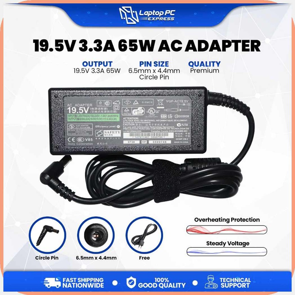 Sony$VVAIO+tC;FX&Series&Laptop&Charger&19.5V&MR