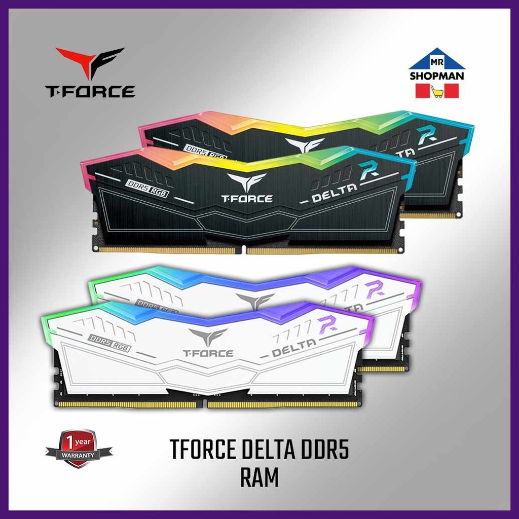 Teamgroup Tforce Delta 16Gb / 32GB 2x16Gb / 64Gb 2x32Gb DDR5 5600Mhz ...