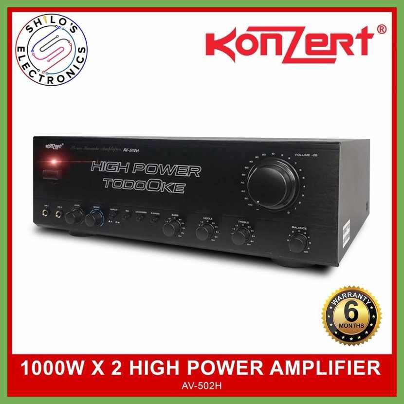 Original Konzert AV-502H Karaoke Amplifier | Shopee Philippines