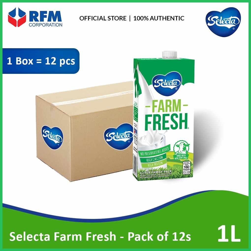 Selecta,MJ(Farm)Rh^Fresh$W/Milk$Zz/1$hf/Liter$dj/-$cH/pack$Xk/of 12s ...