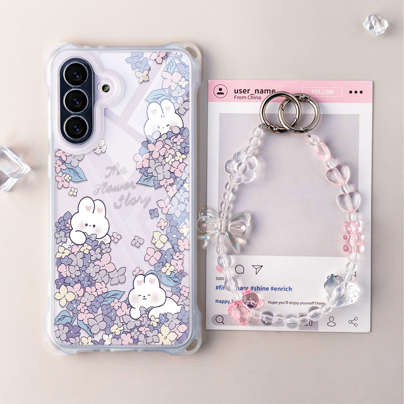 HP UNGU Fancy Purple Flower Bear Hard Casing Redmi Note 14 Pro 5G A5 13 ...