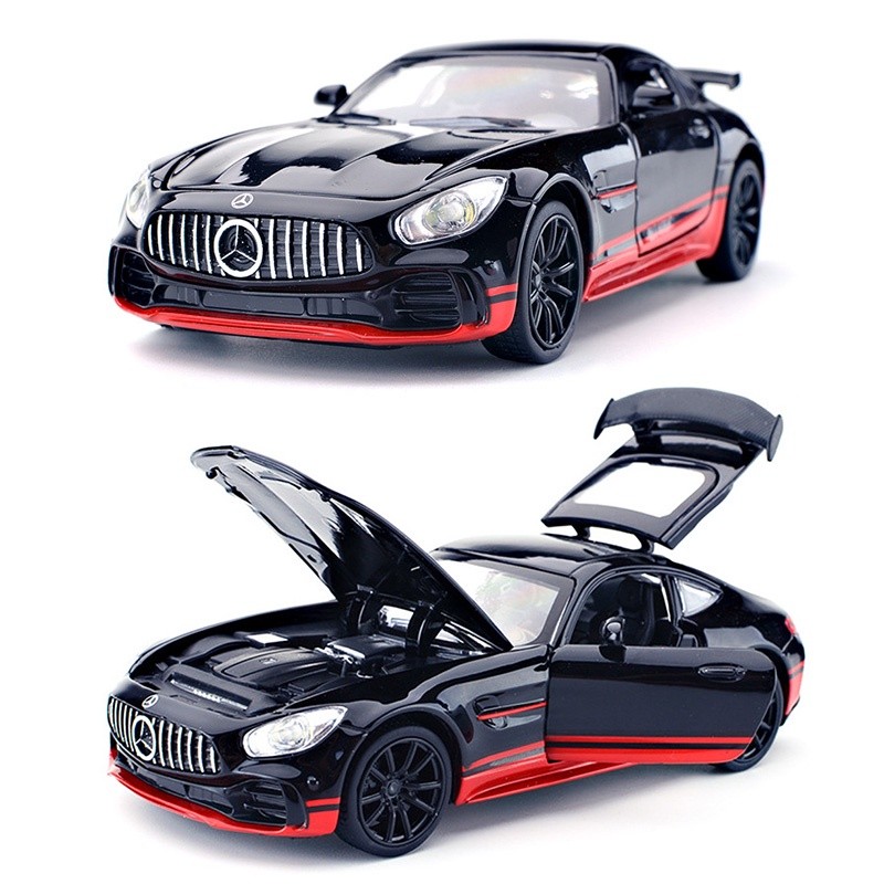 YS 1:32 die cast car model toy for kids 15cm pull back Benz AMG GTr ...