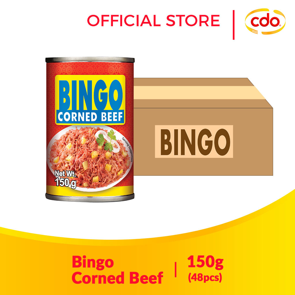 BINGO Corned Beef 150g x 48 | Shopee Philippines