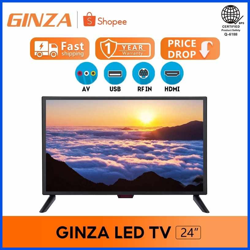 GINZA 24 inch LED TV flat-screen TV Not smart TV | Shopee Philippines
