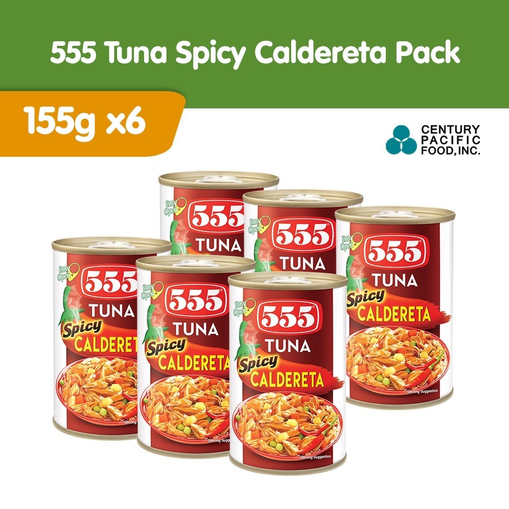 555 Tuna Spicy Caldereta 155g (Case of 6pcs) - Healthy, High Protein ...