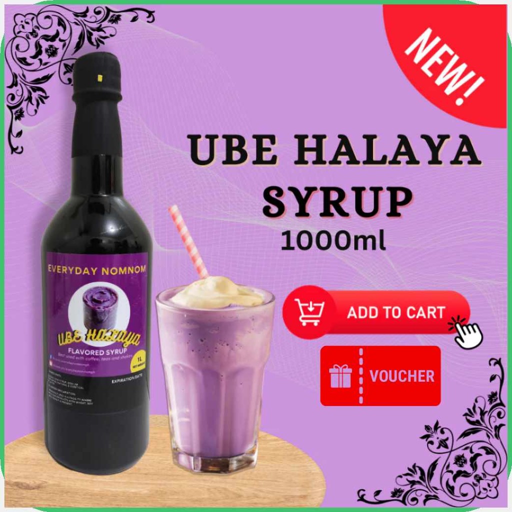Ube Halaya Syrup Premium Flavoring 1kg Everyday Nomnom(Best for Coffee ...