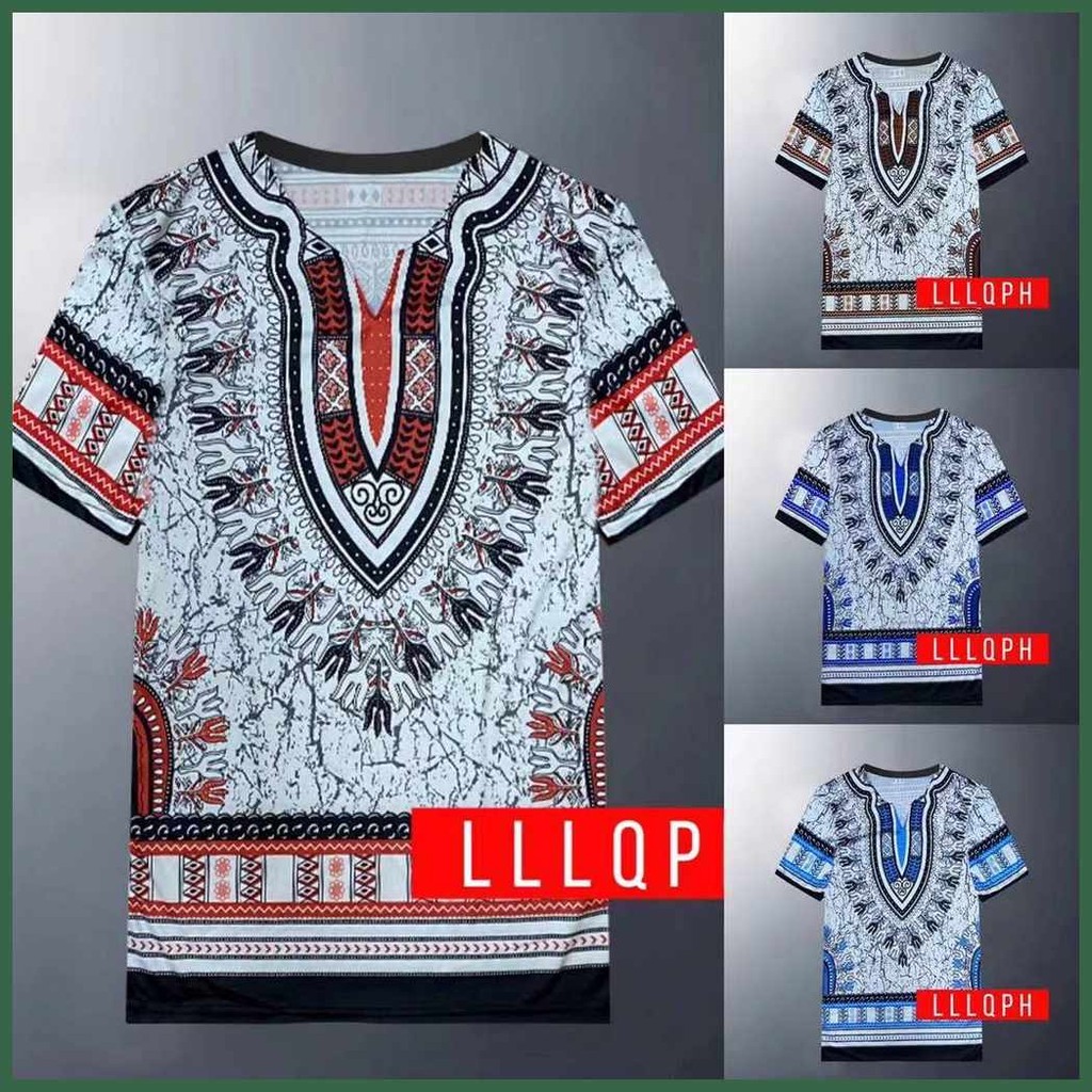 Lucky Black)x>and)K>White)a>Dashiki)J>T-Shirt)Ls>For Men (RANDOM COLORS ...